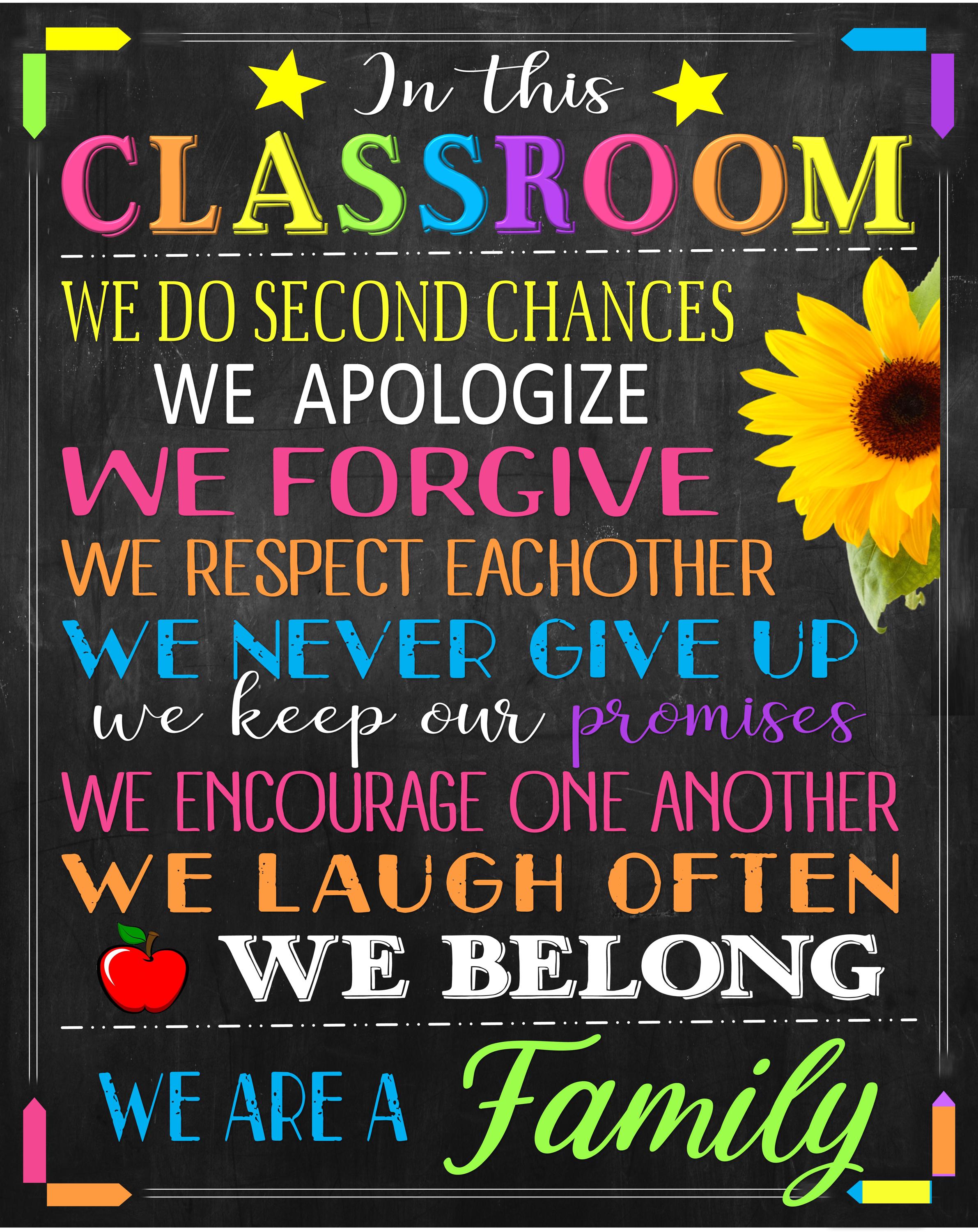 Classroom Rules Wood Sign: Inspirational Teacher Decor - Etsy