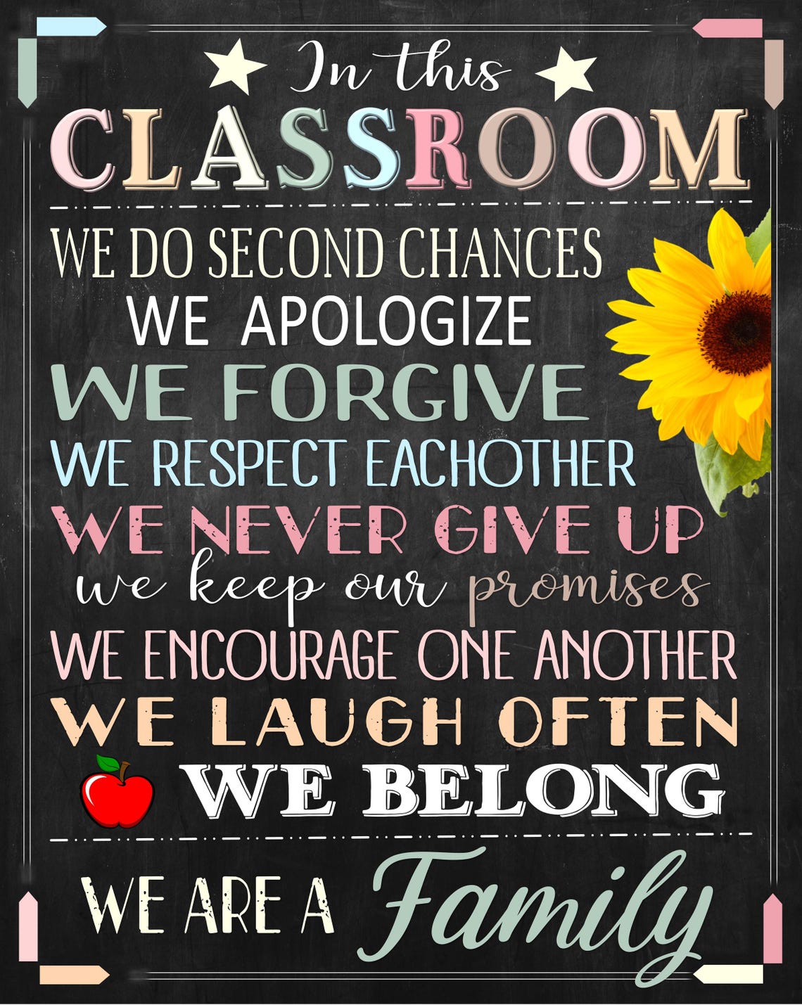 Classroom Rules Wood Sign: Inspirational Teacher Decor - Etsy