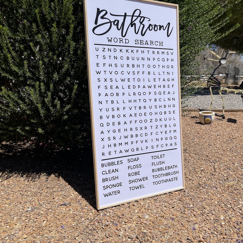 Giant Wall Word Search - Etsy