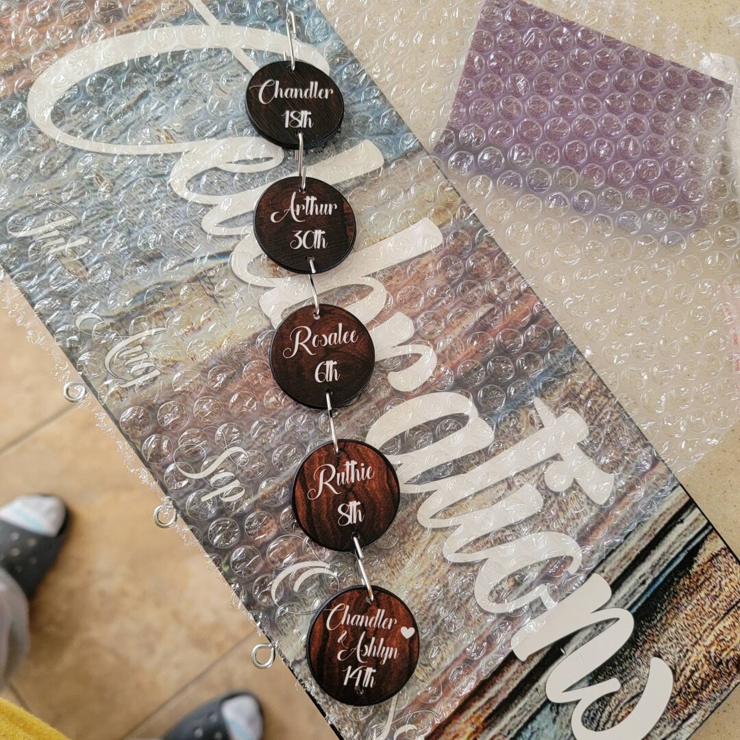 ADD ON TAGS** for Wooden Calendar Listing - Etsy