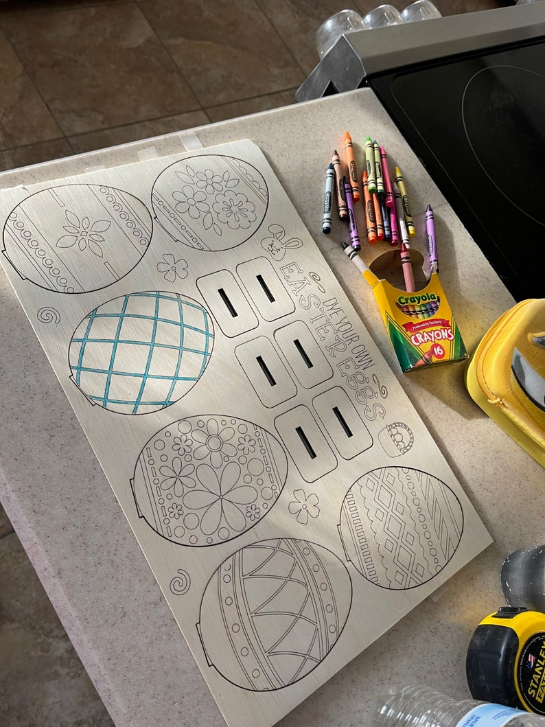 Color Your Own Easter Egg Kit - Etsy