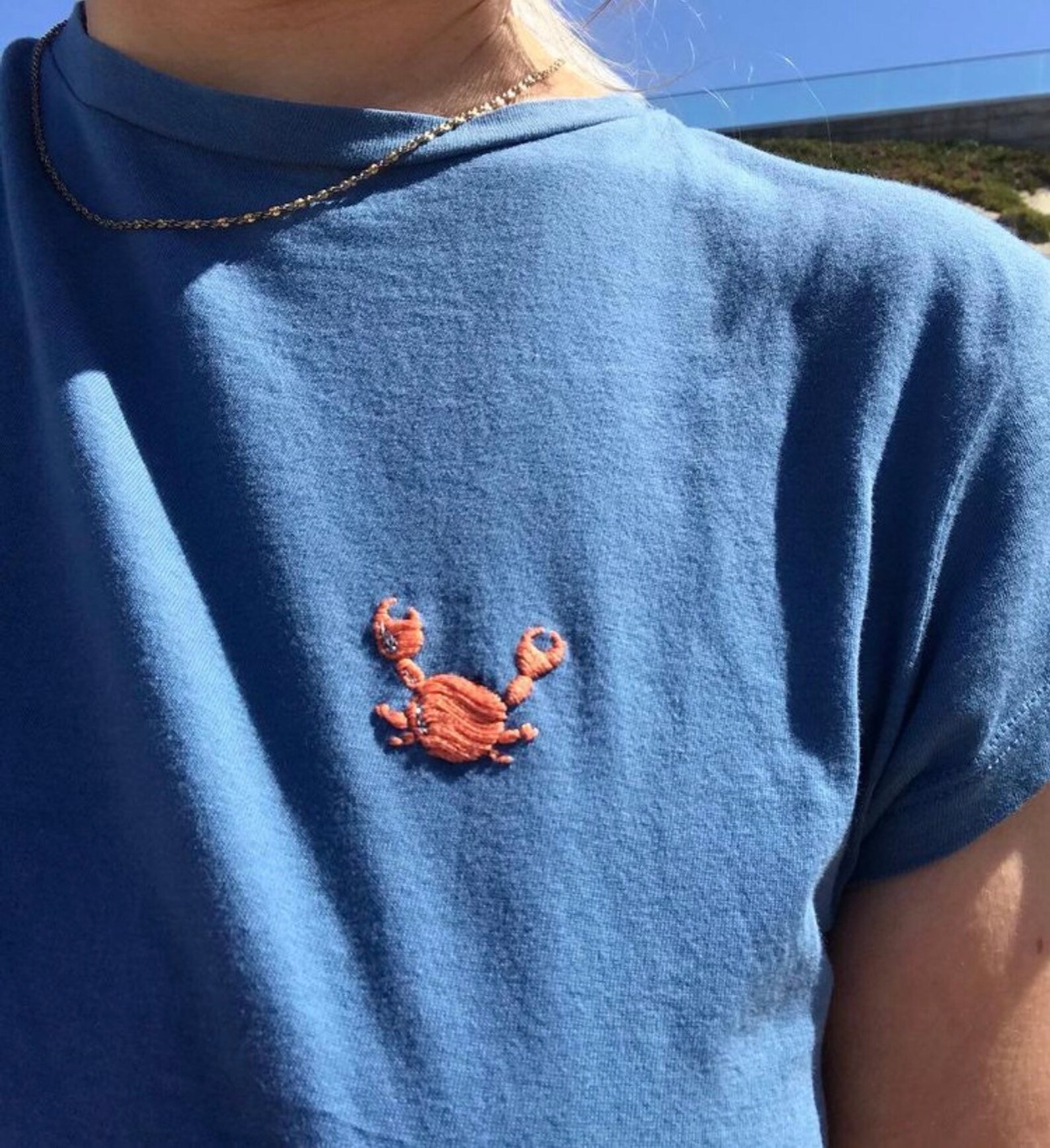 Splash Crab - EASY EMBROIDERY Kit - Etsy