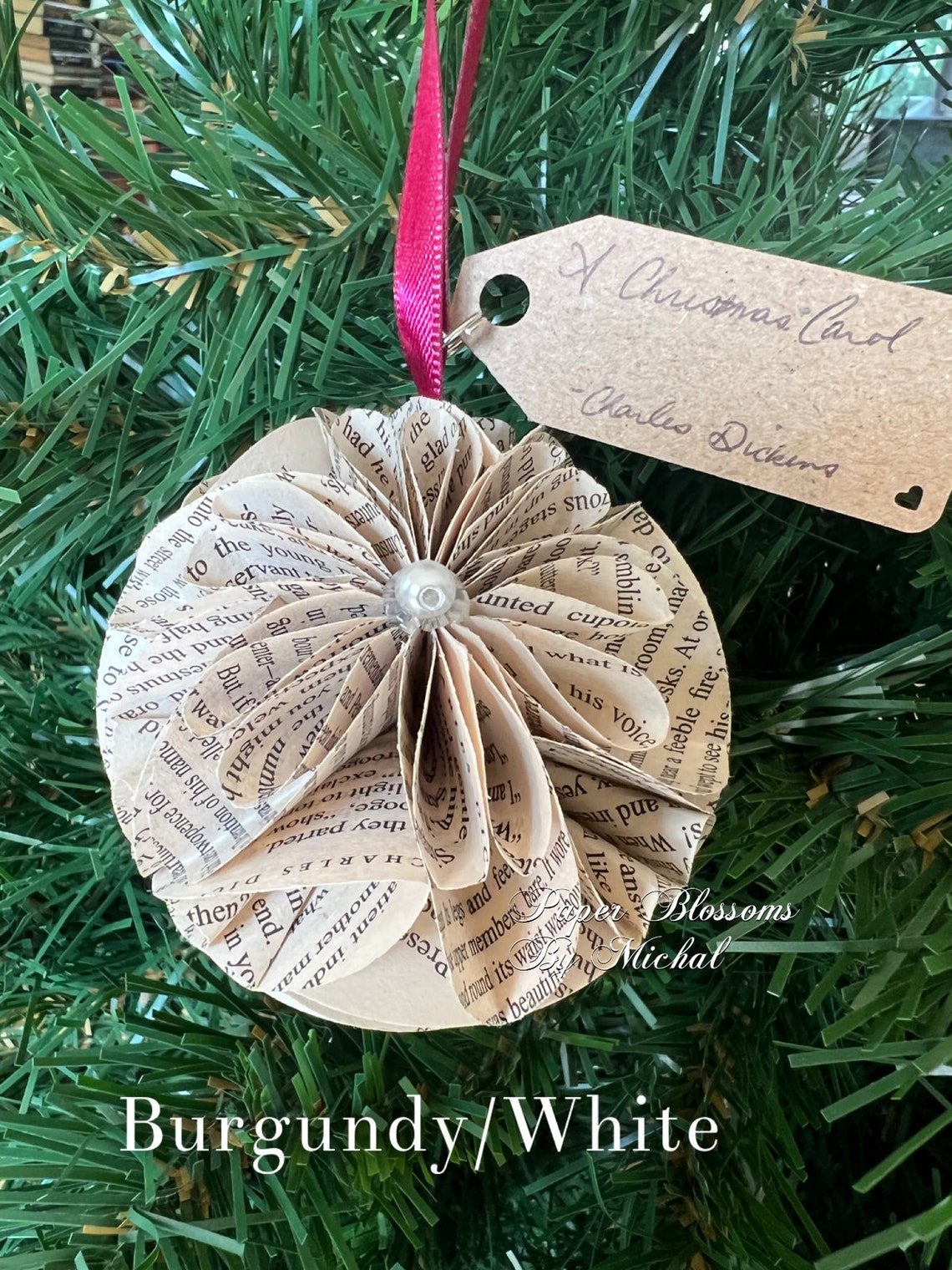 Christmas Carol Ornament Charles Dickens Scrooge Ornament - Etsy