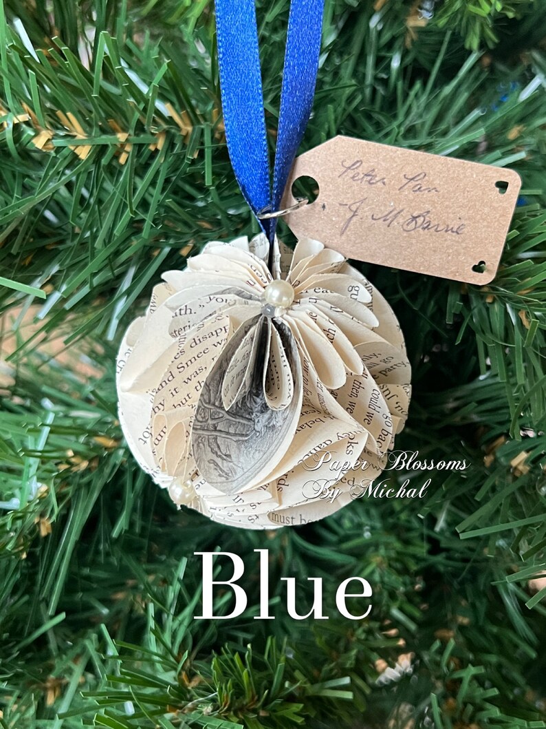 Peter Pan Bookworm Ornament Book Ornament Reader Ornament - Etsy