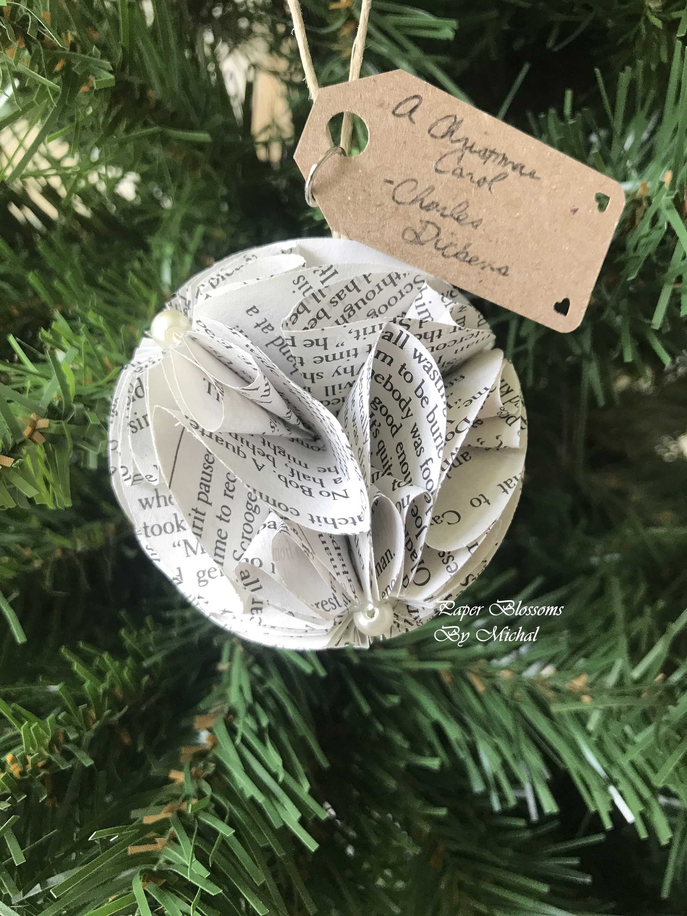 Christmas Carol Ornament Charles Dickens Scrooge Ornament | Etsy