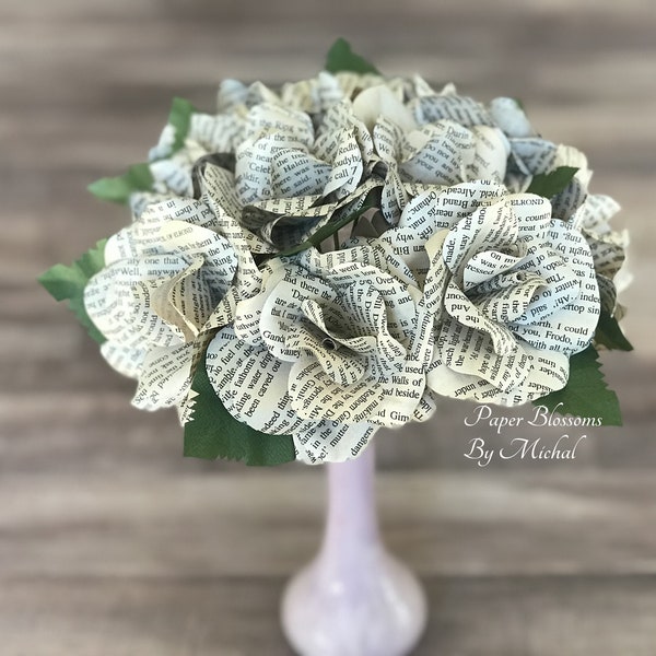 Book Page Bouquet - Etsy