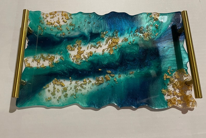 Resin Serving Tray - Etsy