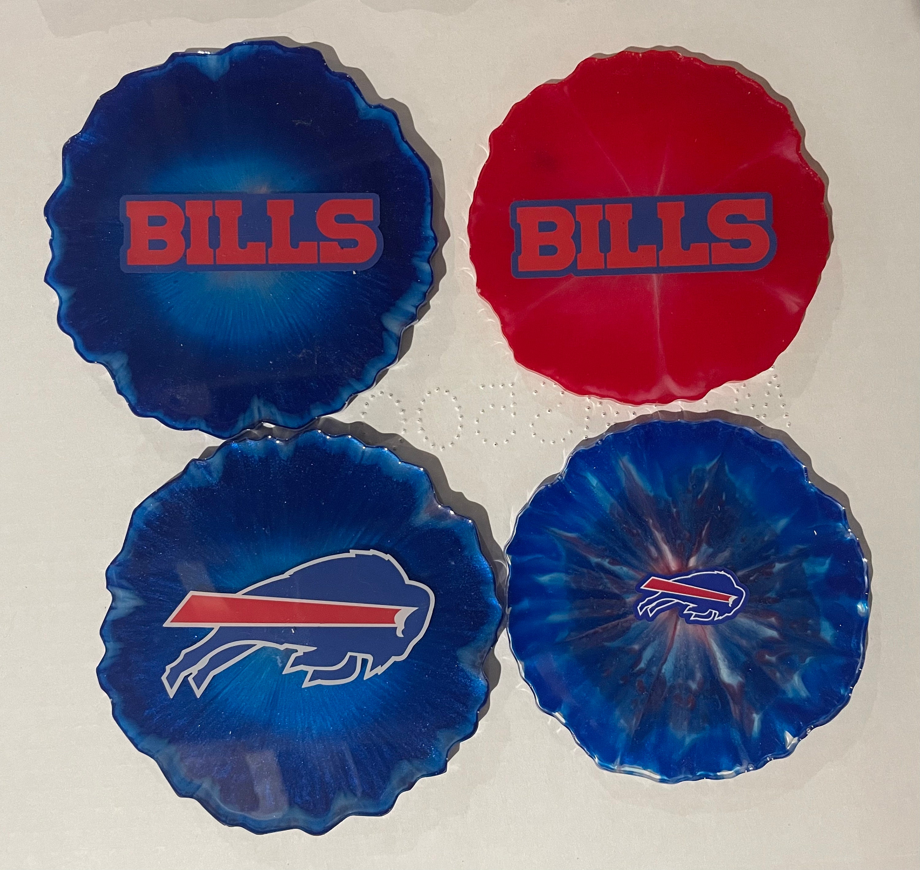 Buffalo Bills Tray and Coaster Set - Etsy