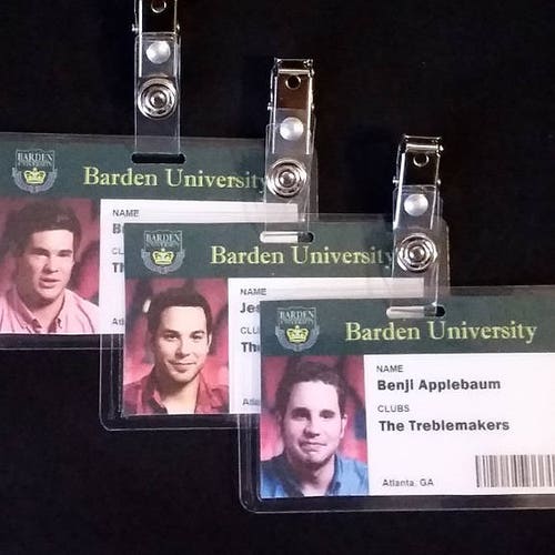 Barden University bella ID Badges Inspired by the - Etsy