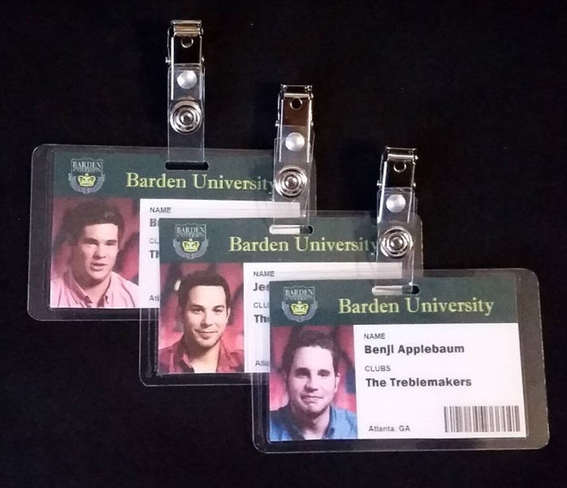 Barden University "treblemakers" ID Badges Inspired by the Pitch ...