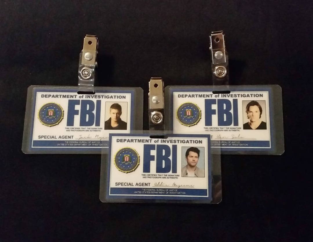 Supernatural ID Badge - Etsy