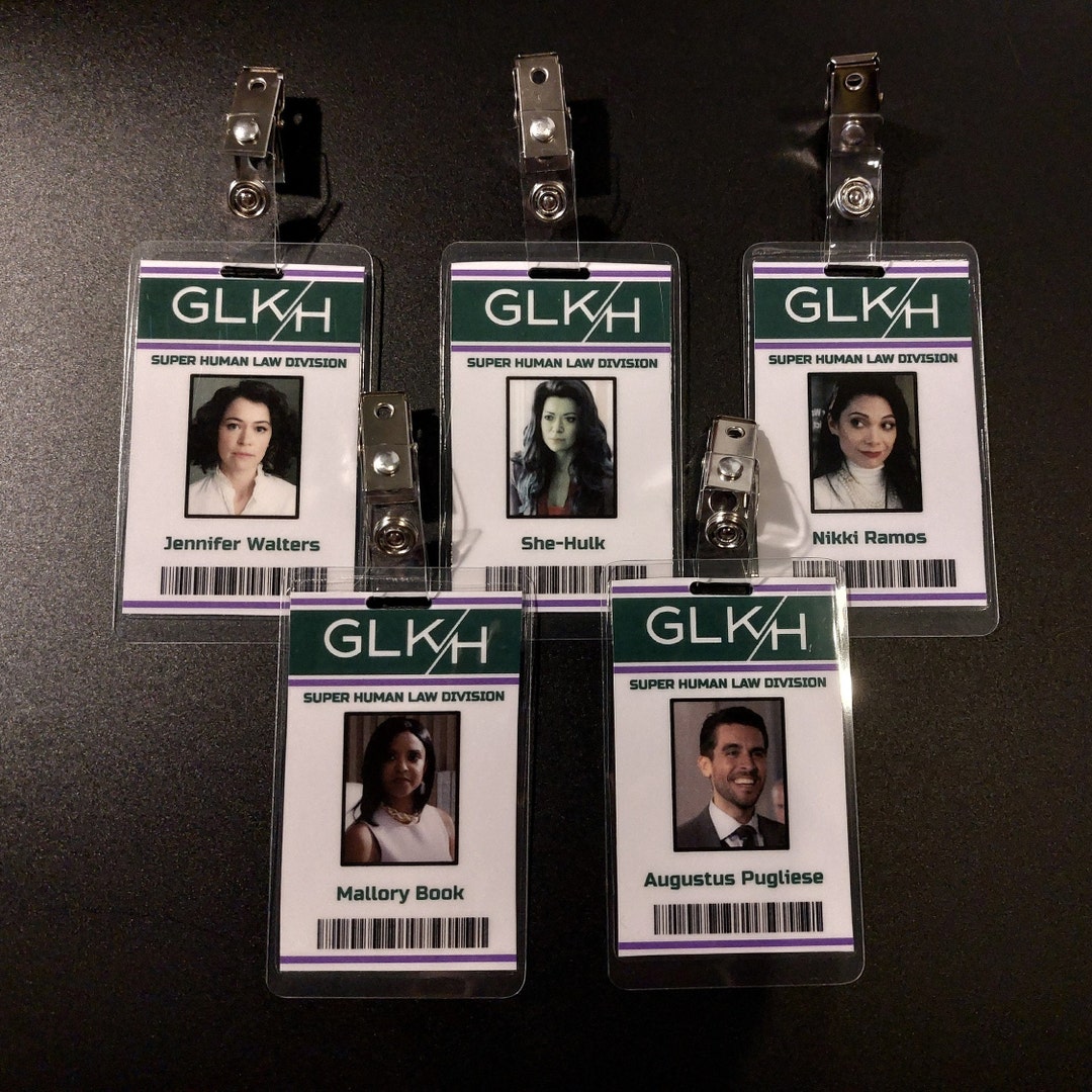 GLK&H ID Badges Inspired by Marvel's She-hulk - Etsy