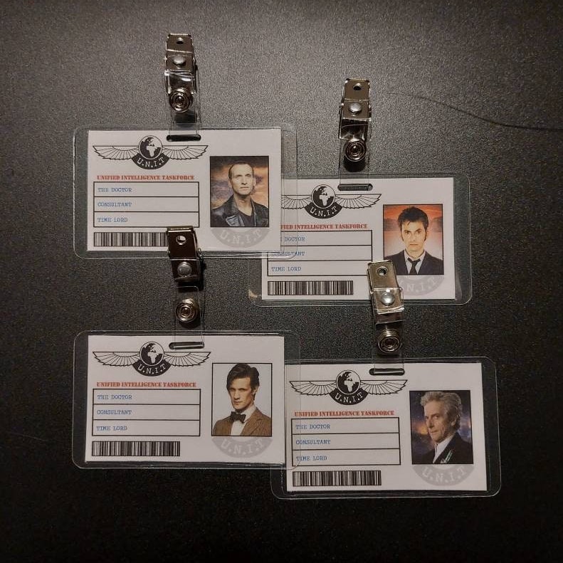 Doctor Who U.N.I.T. ID Cards Inspired by the Show - Etsy