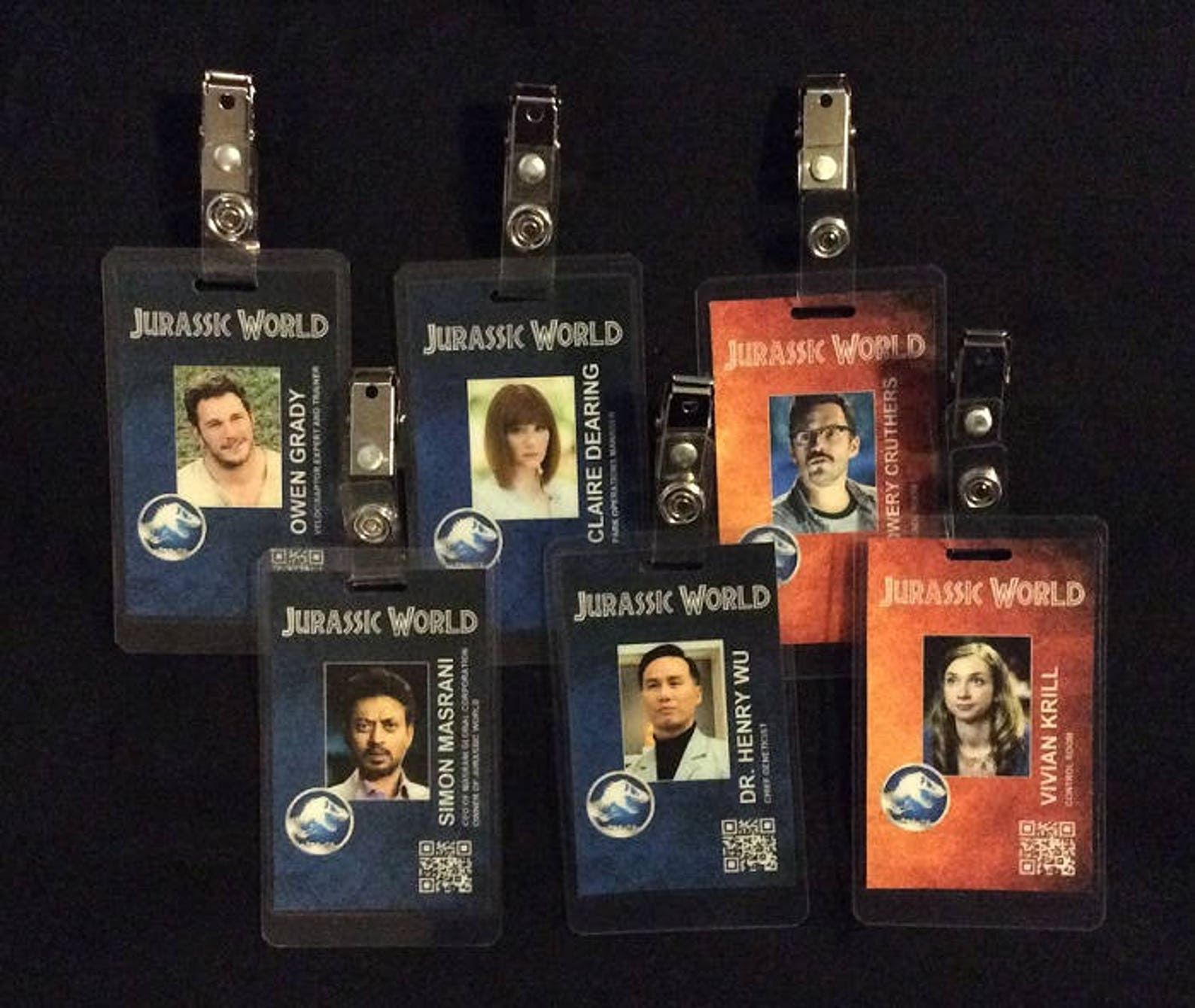 Jurassic World ID Badges - Etsy