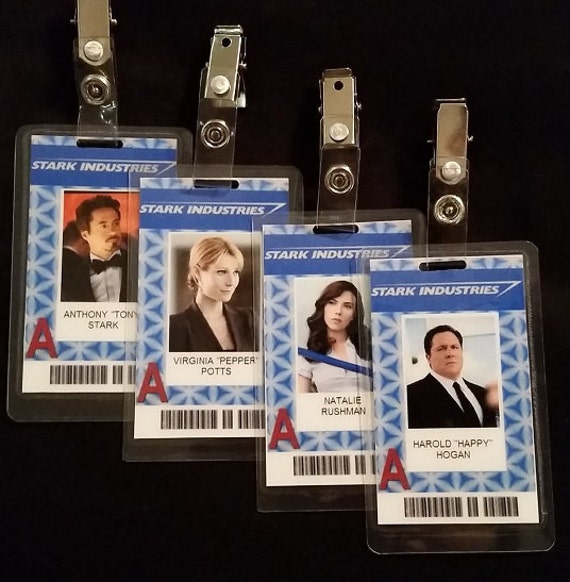 Stark Industries and Hammer Tech ID Badges Inspired by | Etsy