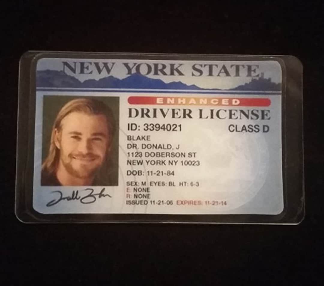 Avenger's Thor ID (donald Blake Driver's License) - Etsy