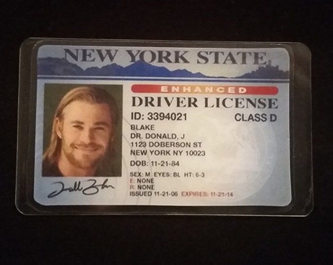 Avenger's Thor ID donald Blake Driver's License - Etsy