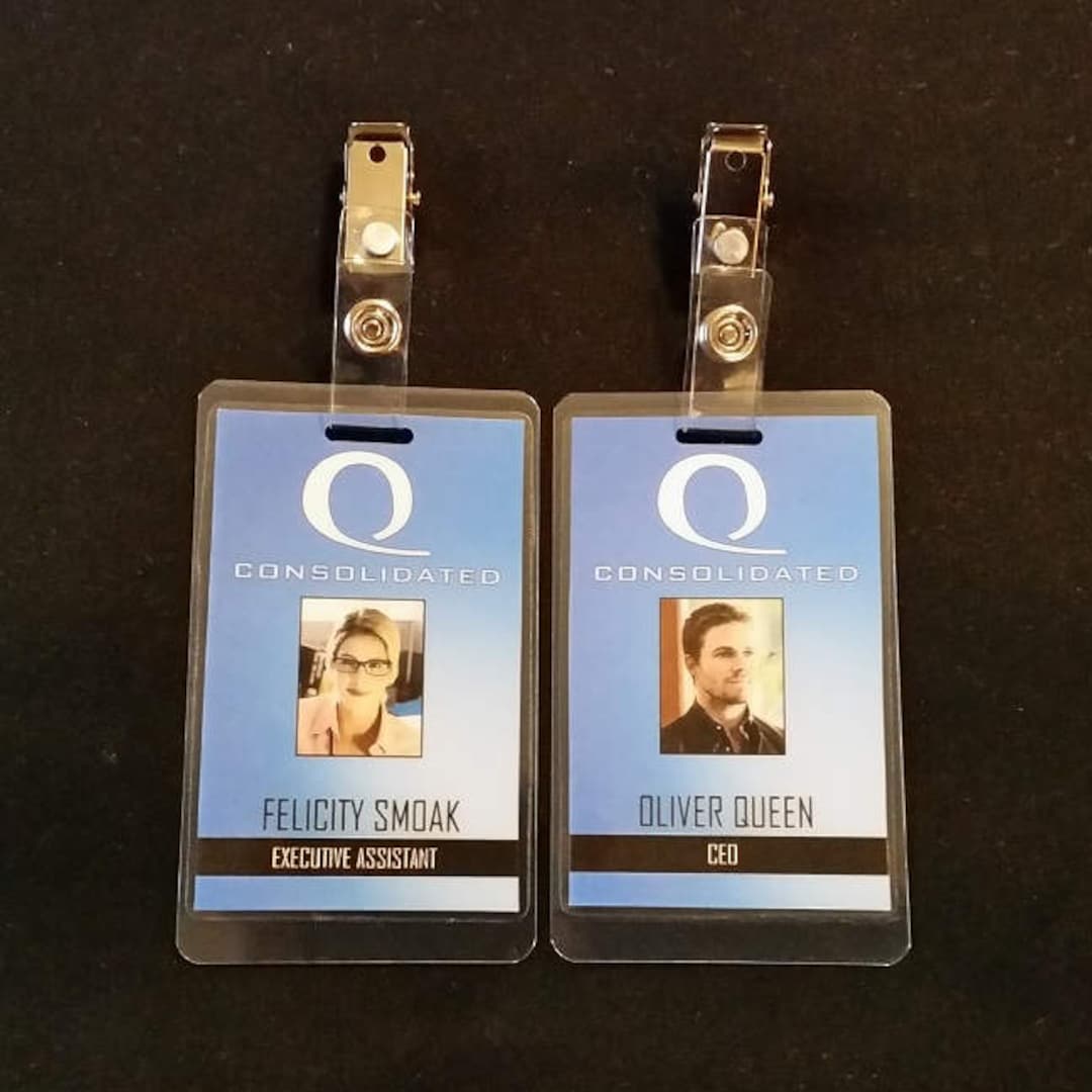 Felicity Smoak Queen Consolidated ID Badges Inspired by Arrow - Etsy