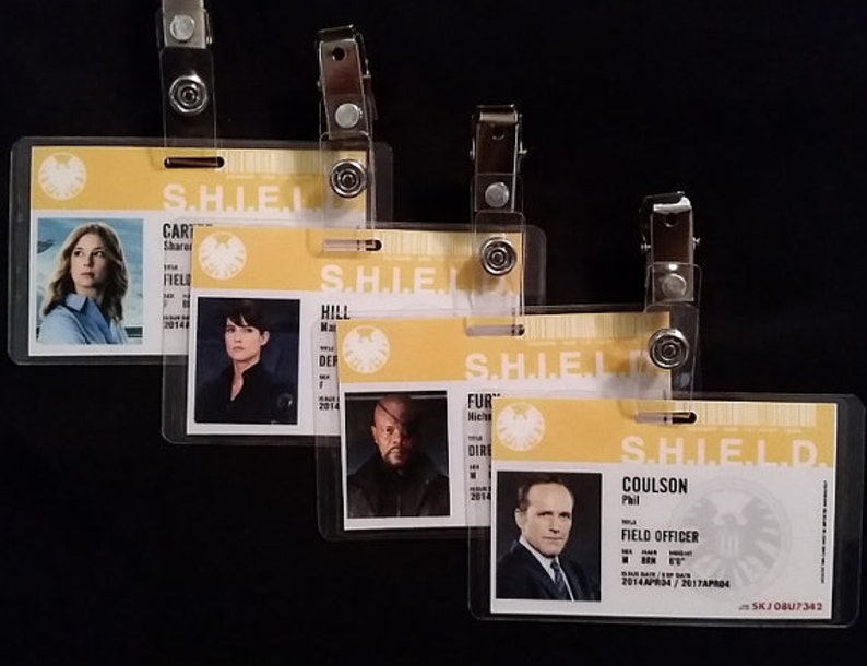 Shield Agent ID Badges from Marvel Movies | Etsy