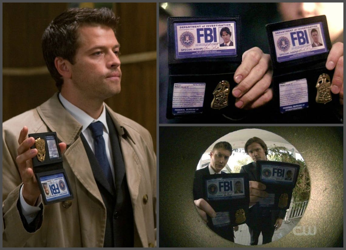 Supernatural ID Badge - Etsy