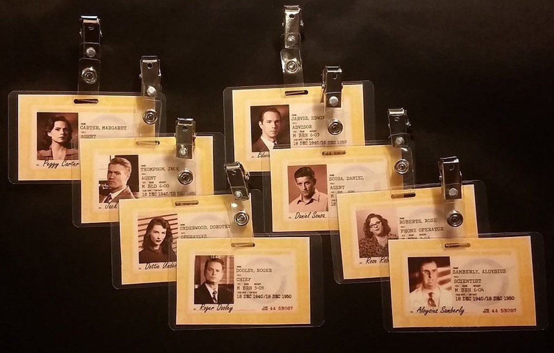 Agent Carter SSR ID Badges - Etsy
