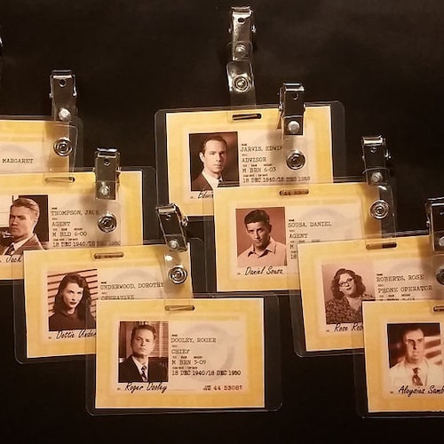 Agent Carter SSR ID Badges - Etsy
