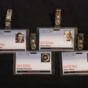 OSCORP Intern ID Badges Inspired by the Amazing Spider-man - Etsy