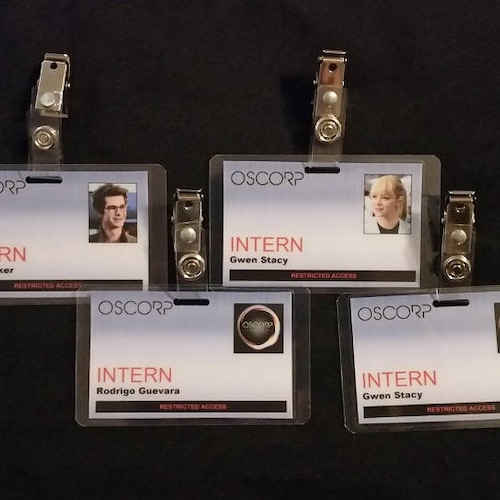 OSCORP Intern ID Badges Inspired by the Amazing Spider-man - Etsy
