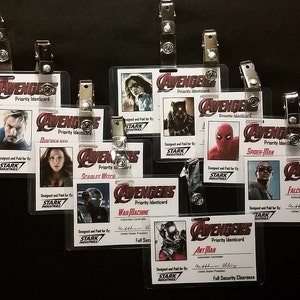 New Avengers Membership ID Badges - Etsy