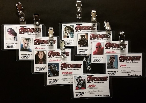 New Avengers Membership ID Badges | Etsy