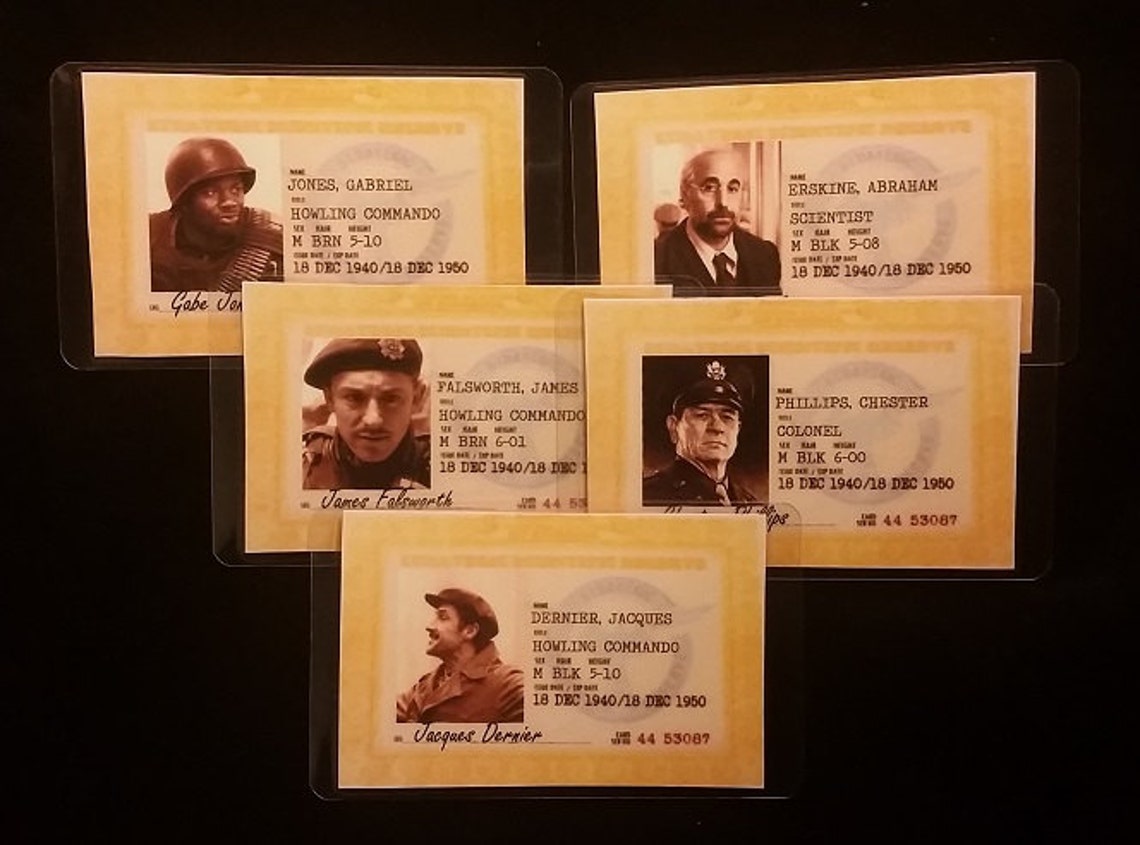 Captain America / Agent Carter SSR ID Badges - Etsy
