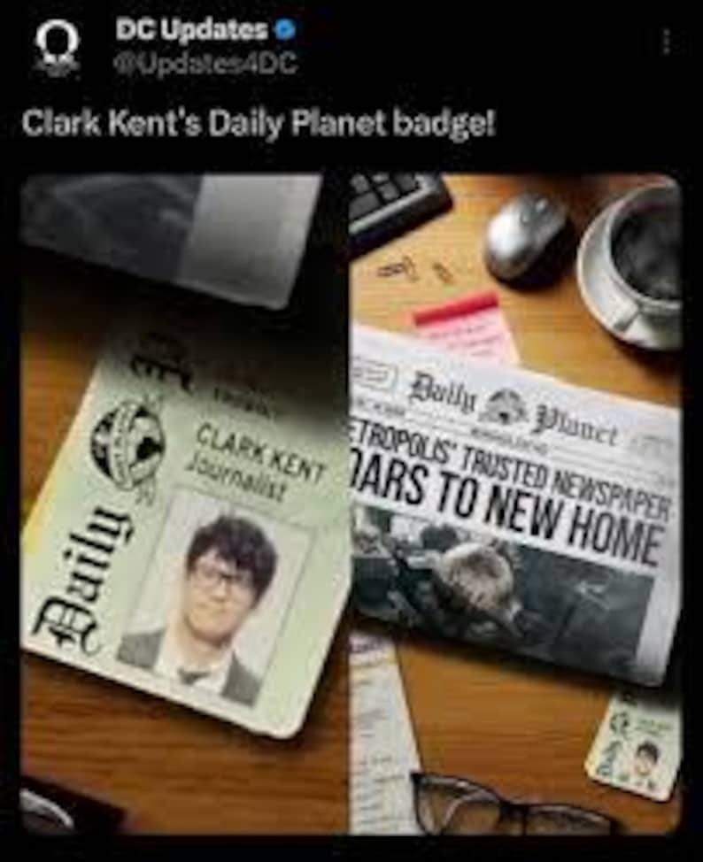 Daily Planet ID Badges From Superman 2025 - Etsy