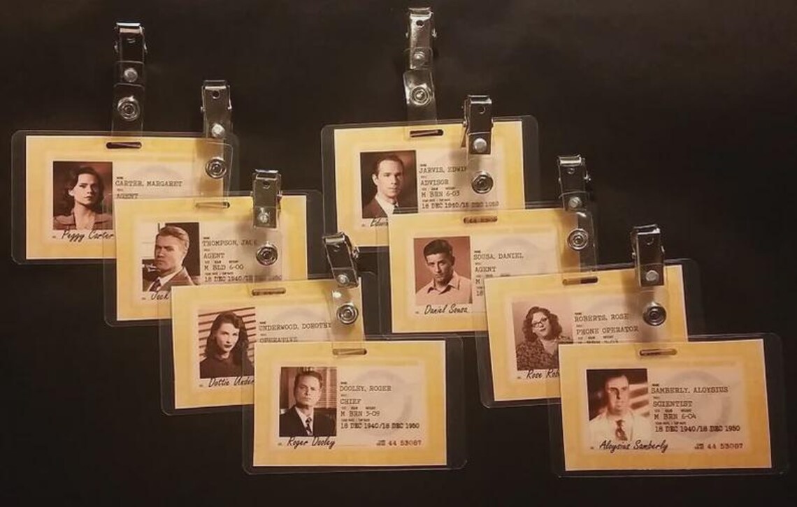 Captain America / Agent Carter SSR ID Badges - Etsy