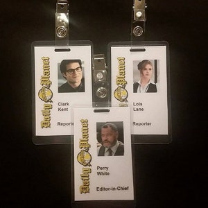 Daily Planet ID Badges From Superman Man of Steel - Etsy