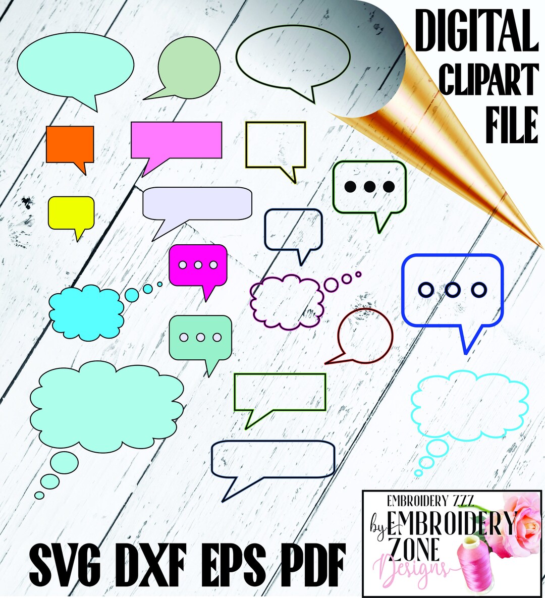 Chat Boxes Svg Cut File for Vinyl Cutting Machines and Print. Speech ...