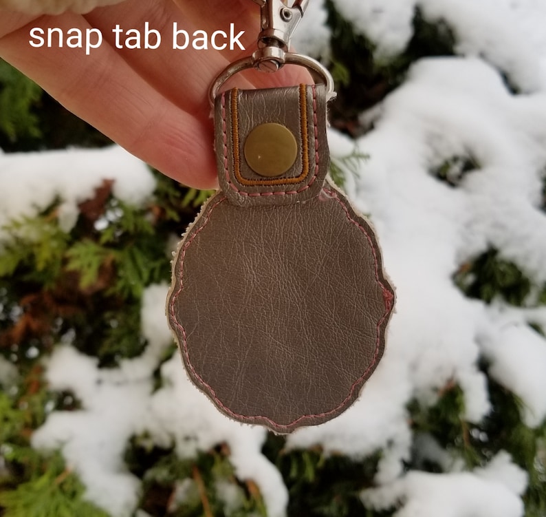 ITH Snap Tab Blank Key Fob Design. Embroidery in the Hoop Key - Etsy
