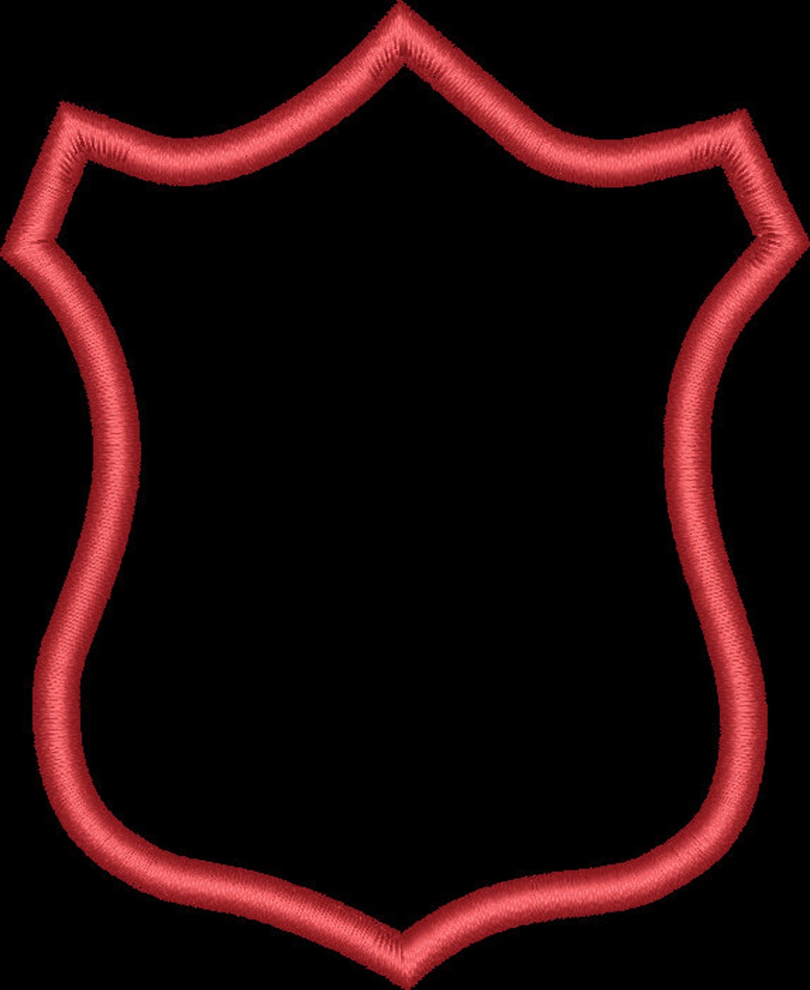 Police Badge Design for Machine Embroidery. Border Shield - Etsy