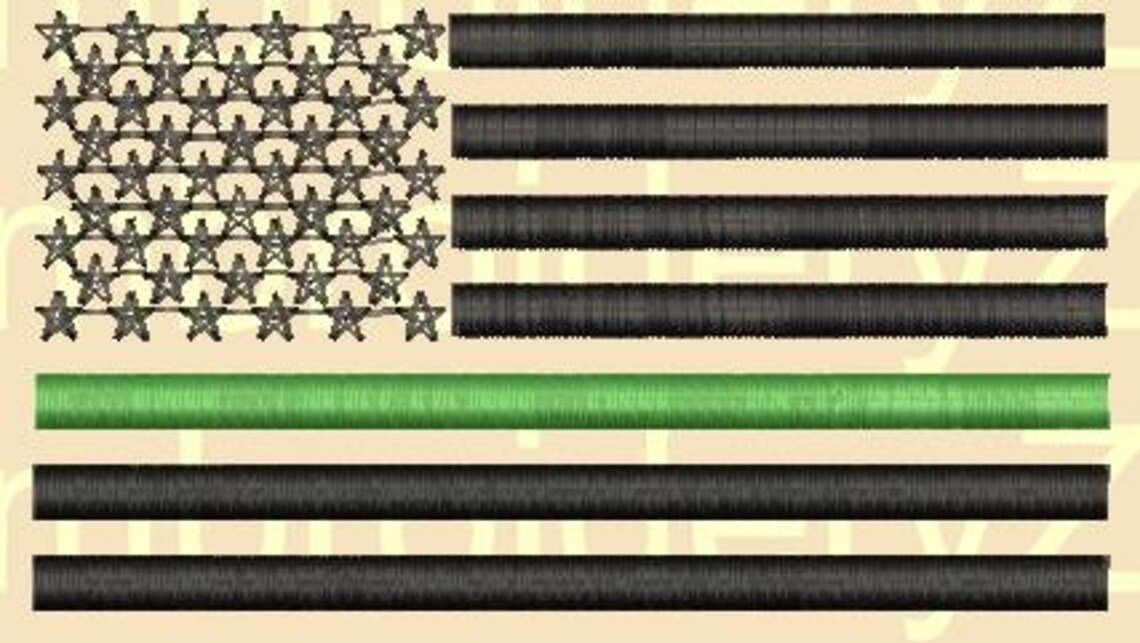 Thin Line Flag Design. Black Stars and Stripes Pattern. Border | Etsy
