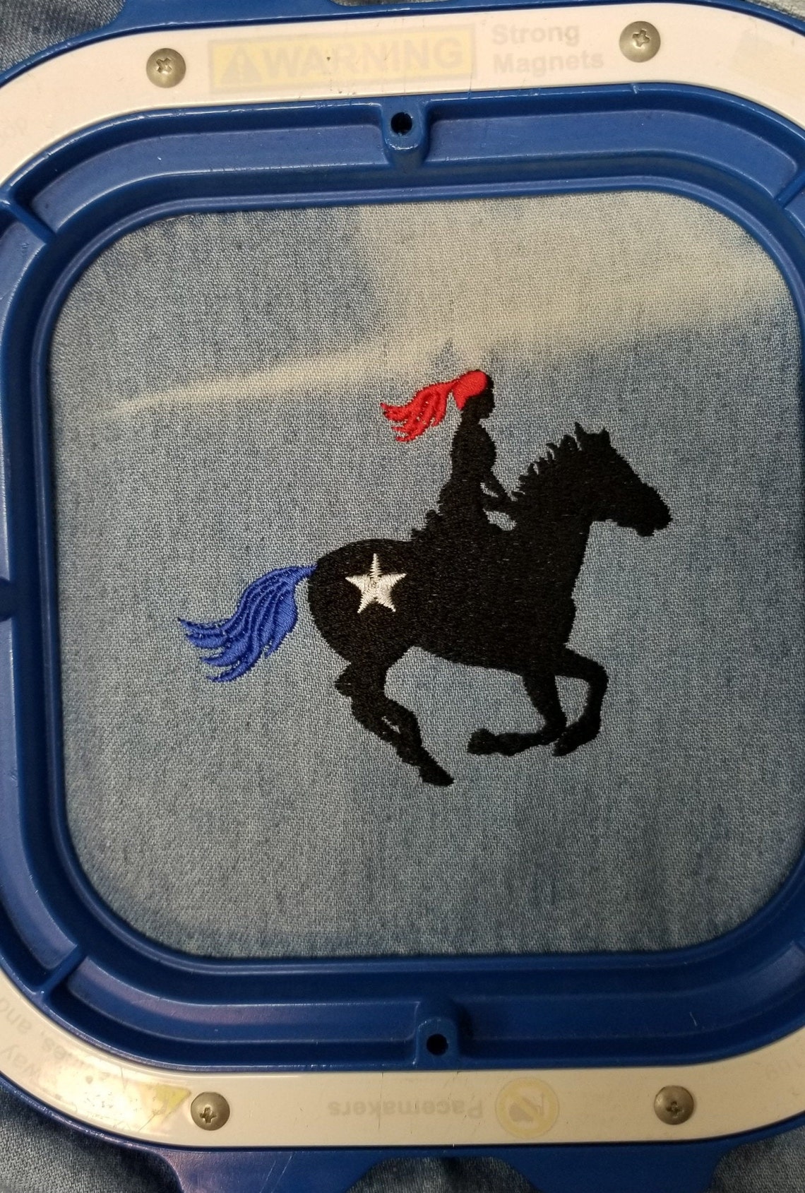 Horse and Rider Machine Embroidery Design File. Equestrian | Etsy