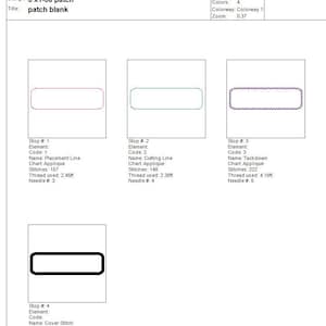 Blank Patches Design to Embroider DIY. Applique Machine Embroidery ...