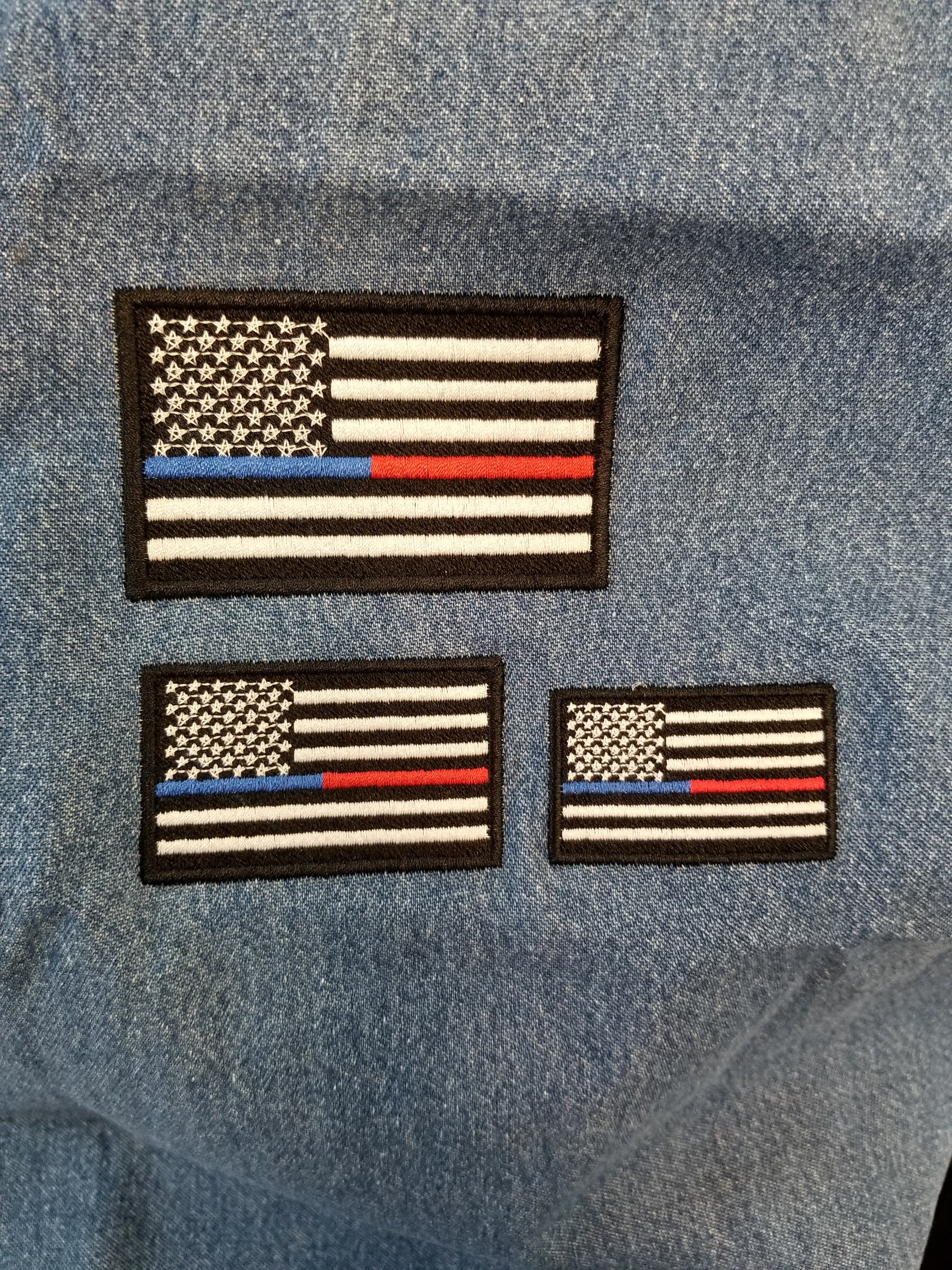 Half Blue Line Half Red Line Flag Design, Blue Lives Matter Pattern ...