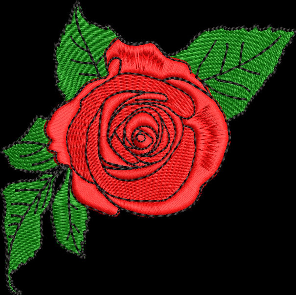 Realistic Rose Embroidery Design, Floral Machine Pattern (digital ...