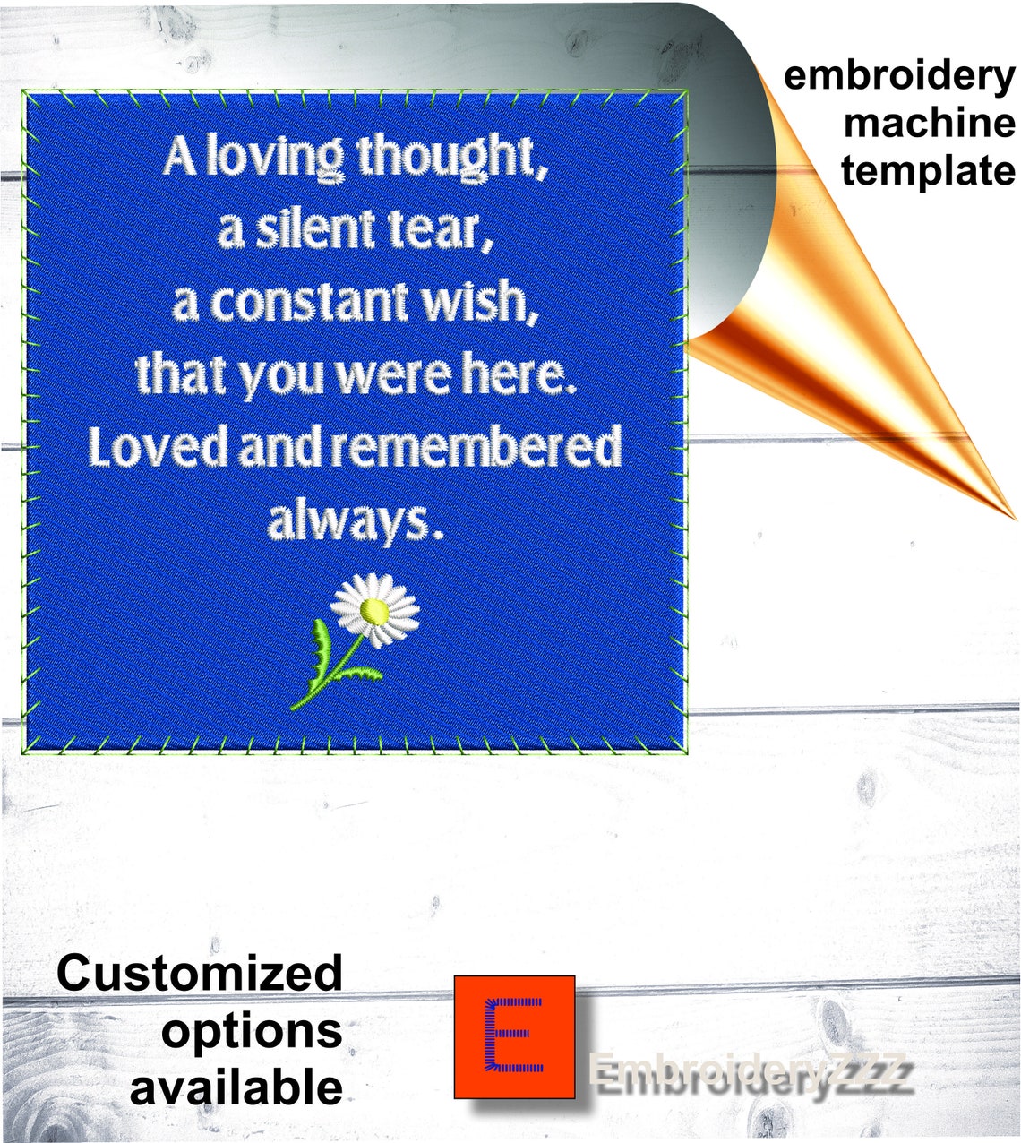 Memory Pillow Patch Applique' Embroidery Machine Design. 5 - Etsy