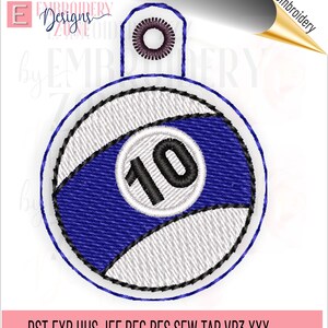 Sports Ball Embroidery Design Set in the Hoop Eyelet Charm Pattern File ...