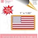 One Inch USA Flag Design for Machine Embroidery. Small American Flag ...