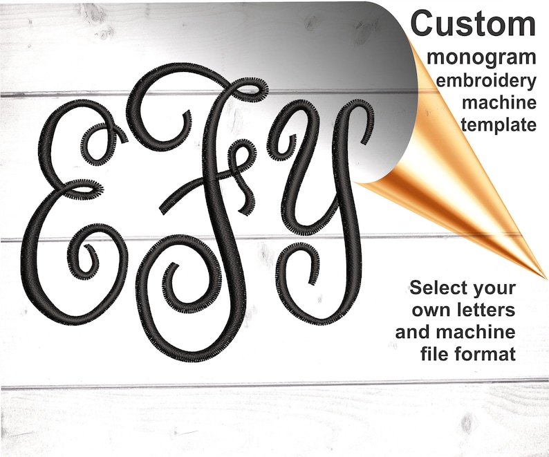 3 Letter Monogram Fonts Template | SEMA Data Co-op