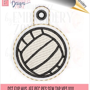 Sports Ball Embroidery Design Set in the Hoop Eyelet Charm Pattern File ...