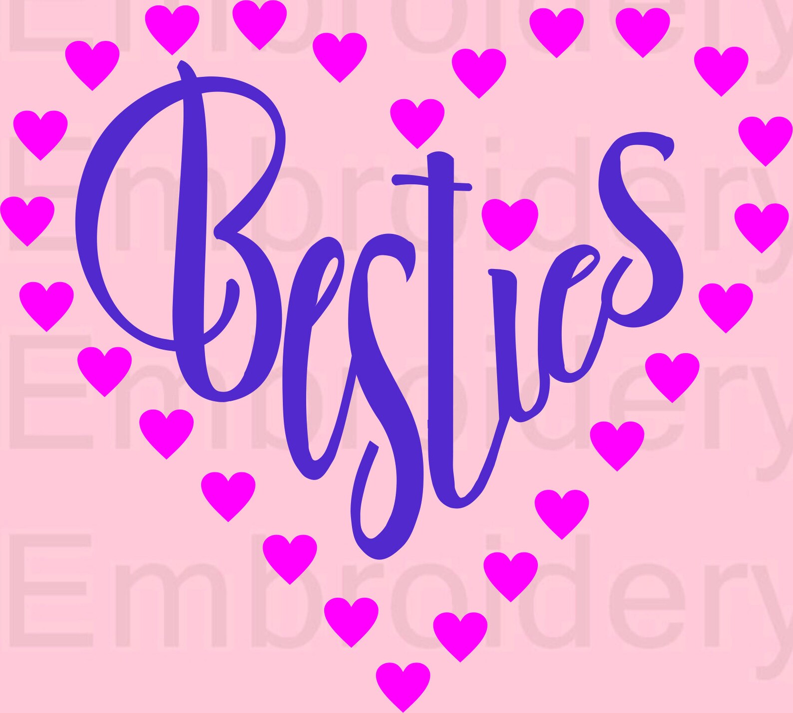 Besties Hearts SVG Cut File, BFF Friends Clip Art (digital Download) - Etsy