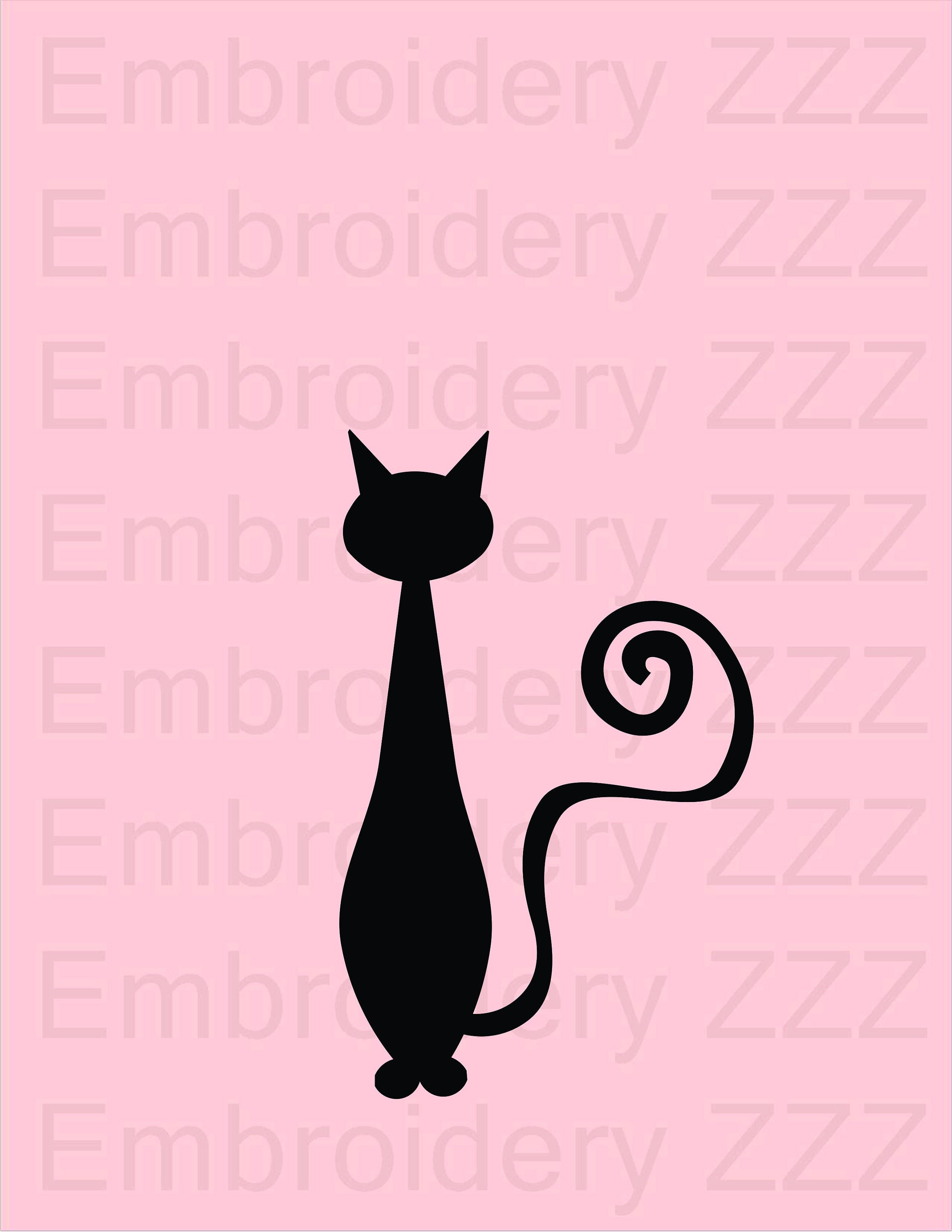 Black Cat SVG Silhouette Clean Cut File. Cat Vector Clip Art - Etsy