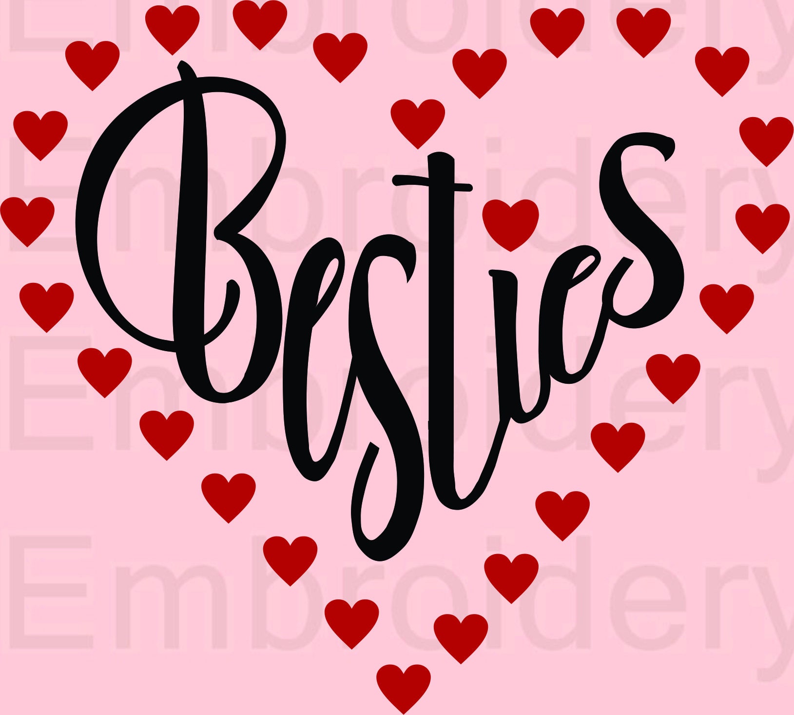 Besties svg design BFF cut file decal htv transfer Best | Etsy